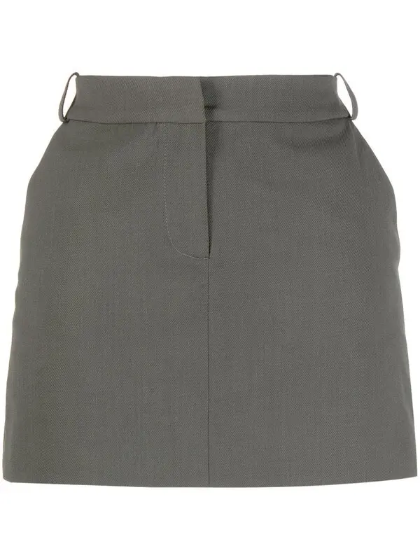 0711 TBILISI Wool-blend Mini Skirt