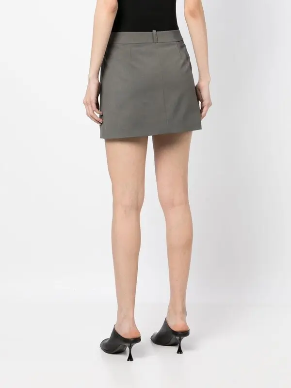 0711 TBILISI Wool-blend Mini Skirt