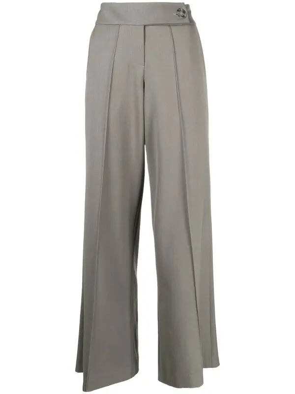 0711 TBILISI Seamed Wide-leg Trousers