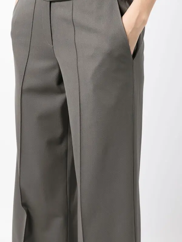 0711 TBILISI Seamed Wide-leg Trousers