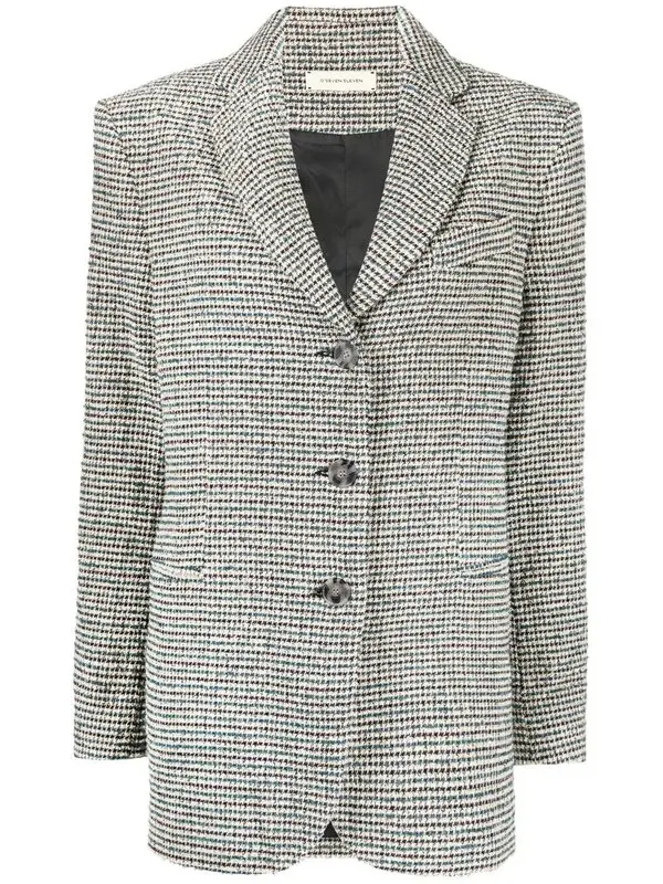 0711 TBILISI Houndstooth Single-breasted Blazer