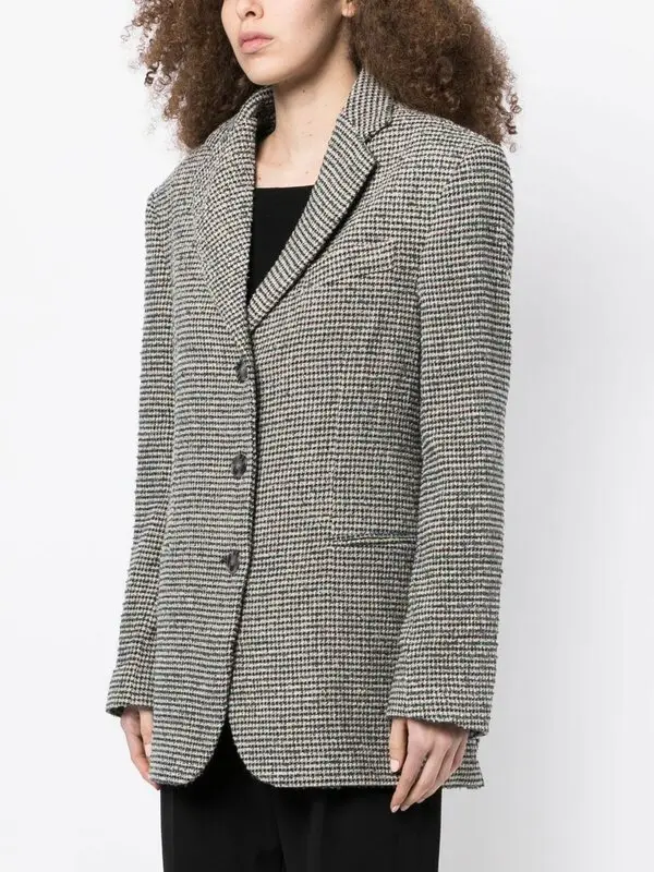 0711 TBILISI Houndstooth Single-breasted Blazer