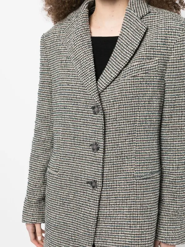 0711 TBILISI Houndstooth Single-breasted Blazer