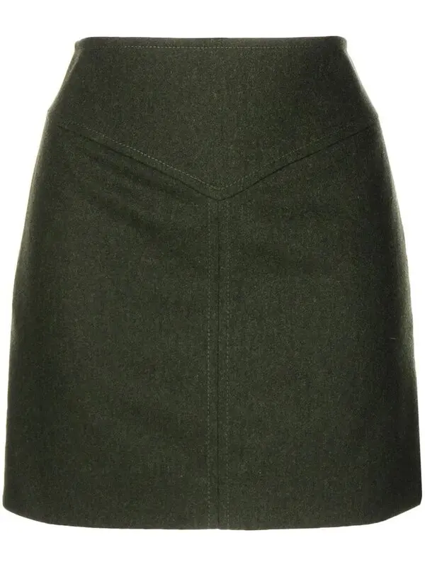 0711 TBILISI Virgin Wool-cashmere Mini Skirt