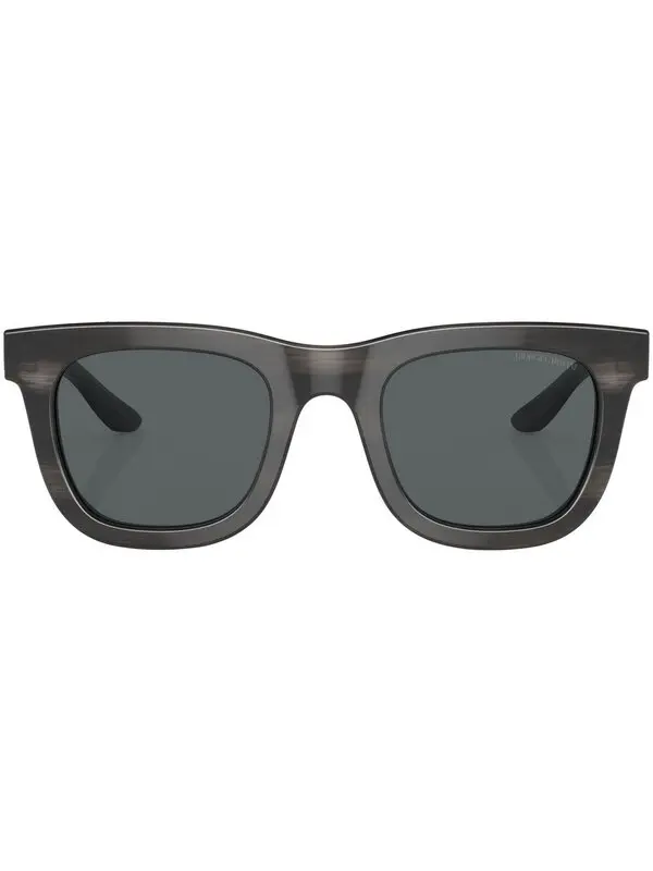 Giorgio Armani Tinted-lens Square-frame Sunglasses - Grey