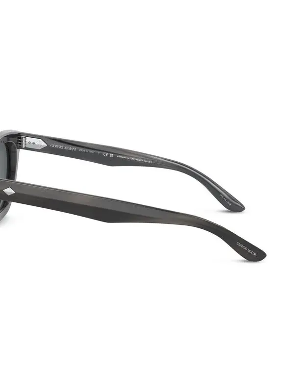 Giorgio Armani Tinted-lens Square-frame Sunglasses - Grey