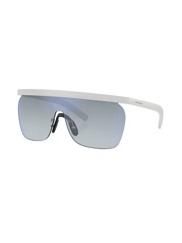 Giorgio Armani Logo-print Shield-frame Sunglasses