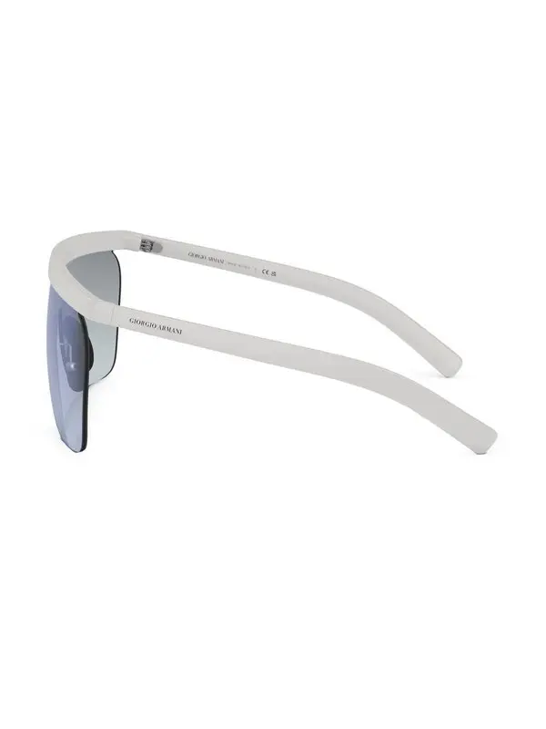 Giorgio Armani Logo-print Shield-frame Sunglasses