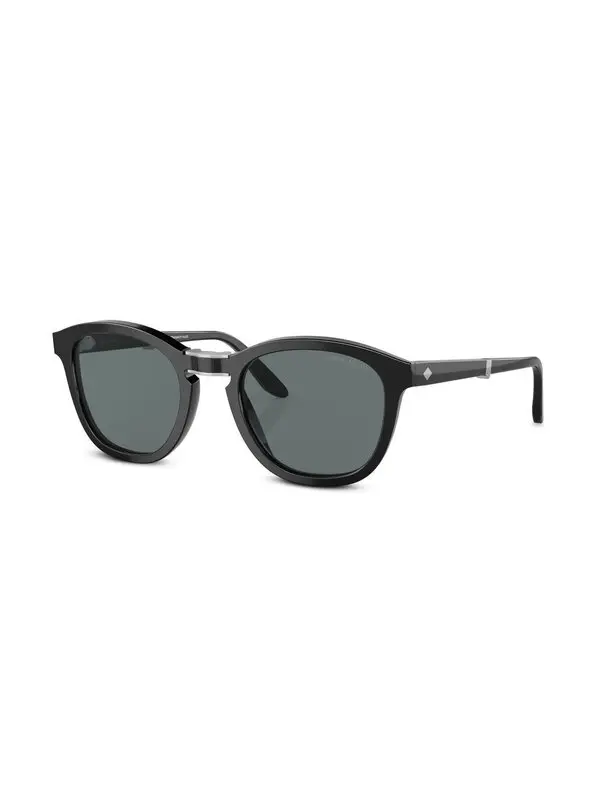 Giorgio Armani Logo-print Round-frame Sunglasses