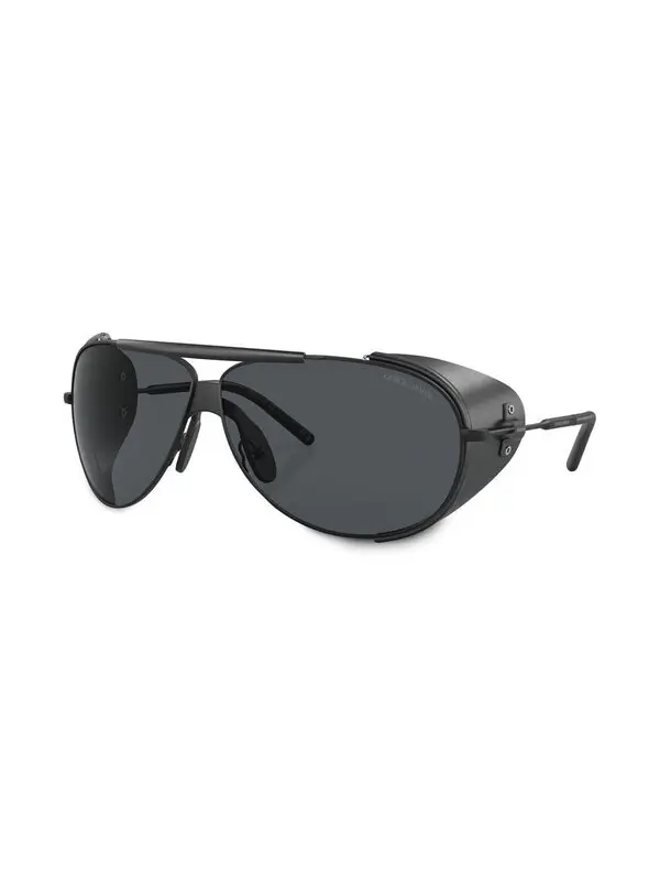 Giorgio Armani Double-bridge Aviator Sunglasses