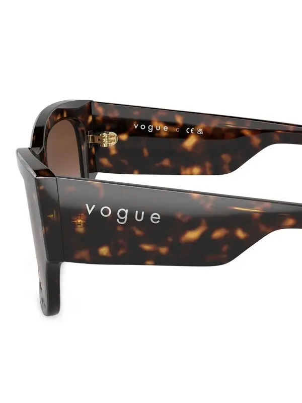 VOGUE EYEWEAR Tortoiseshell Square Frame Sunglasses - Brown