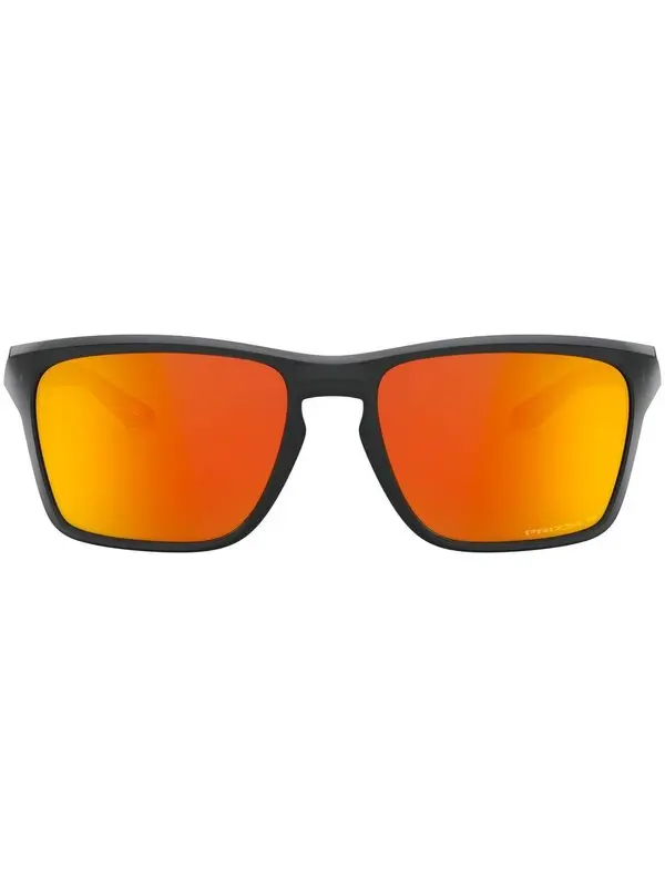 Oakley Sylas Mirrored Wayfarer-frame Sunglasses - Black