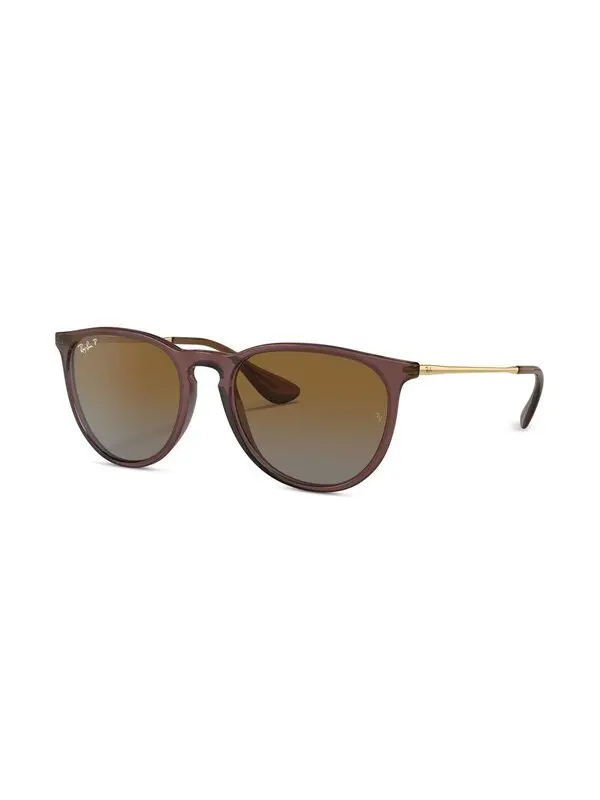 Ray-ban Erika Round-frame Sunglasses - Brown