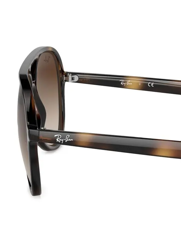 Ray-ban Tortoise-shell Aviator Frames - Green