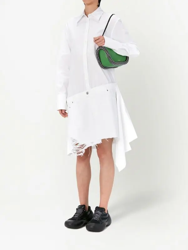 JW Anderson Distressed-finish Asymmetric Shirtdress