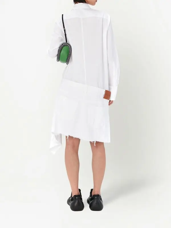 JW Anderson Distressed-finish Asymmetric Shirtdress
