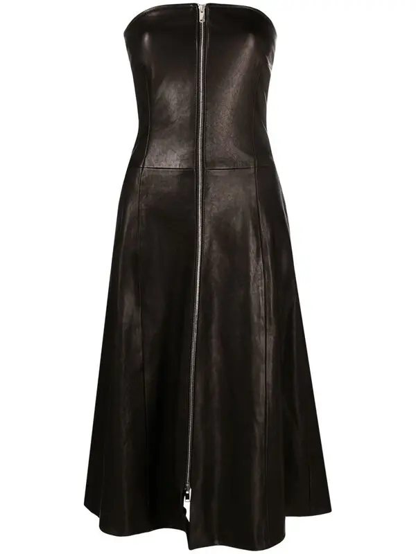 Khaite Valerie Lambskin Dress