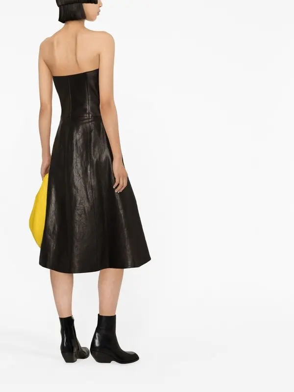 Khaite Valerie Lambskin Dress
