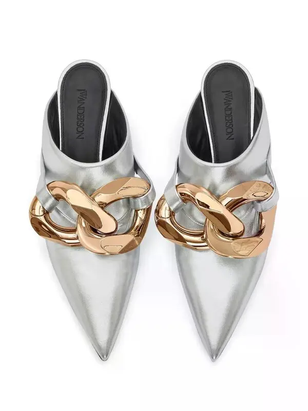JW Anderson Chain Leather Mules