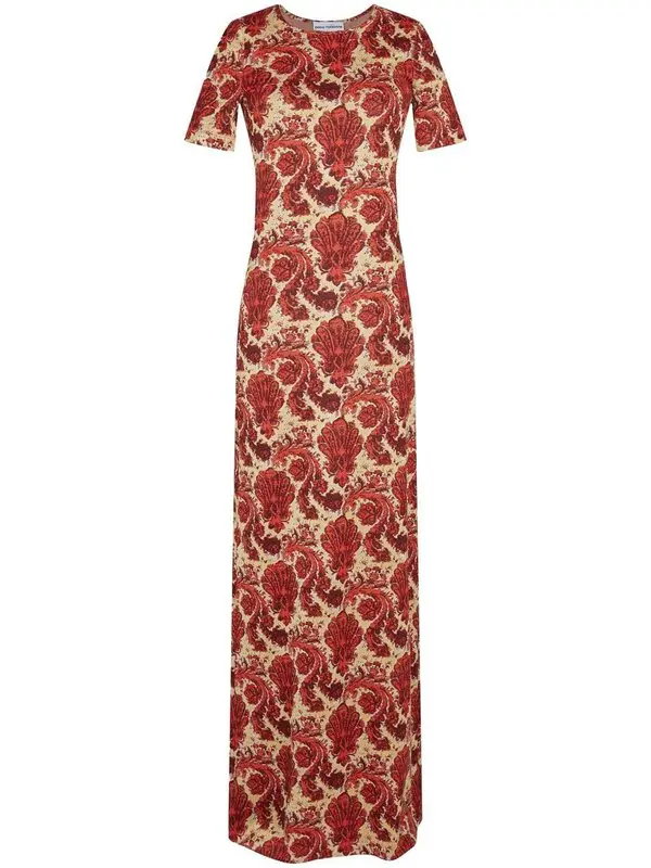 Rabanne Paisley-print Maxi Dress