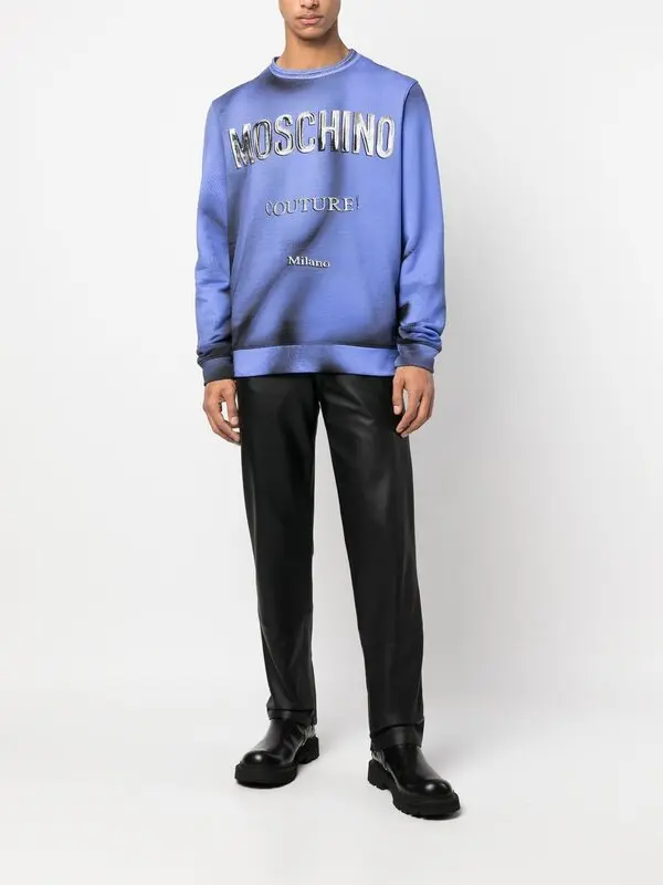Moschino Print Crewneck Sweatshirt