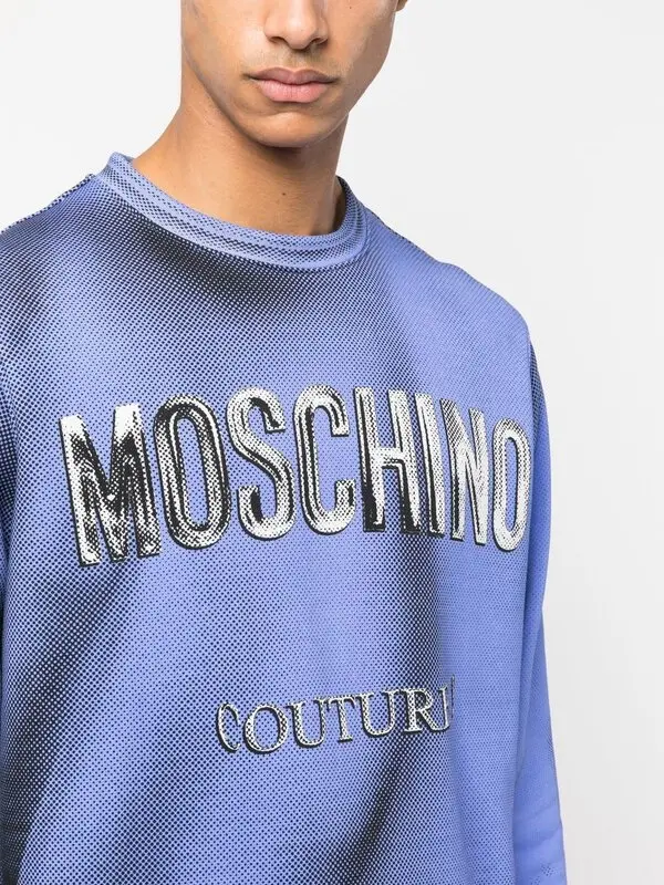 Moschino Print Crewneck Sweatshirt