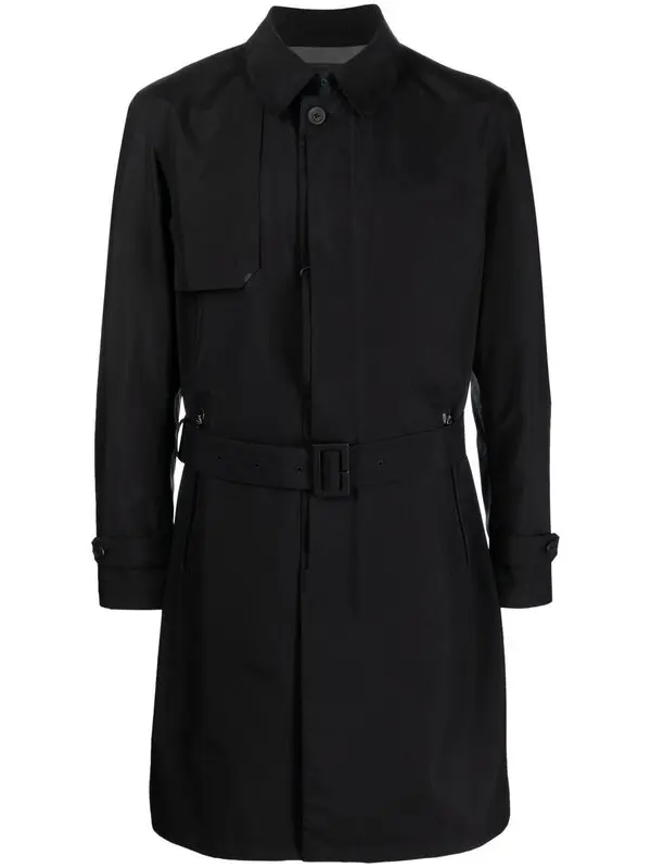 Herno Belted Waist Coat - Black