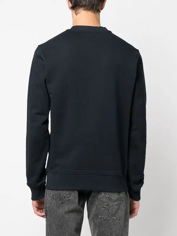 Dolce & Gabbana Logo-tag Cotton Sweatshirt - Blue