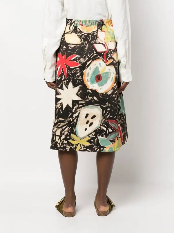 Sofie D'hoore Selena Fruit-print Midi Skirt