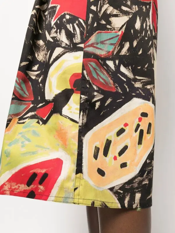 Sofie D'hoore Selena Fruit-print Midi Skirt
