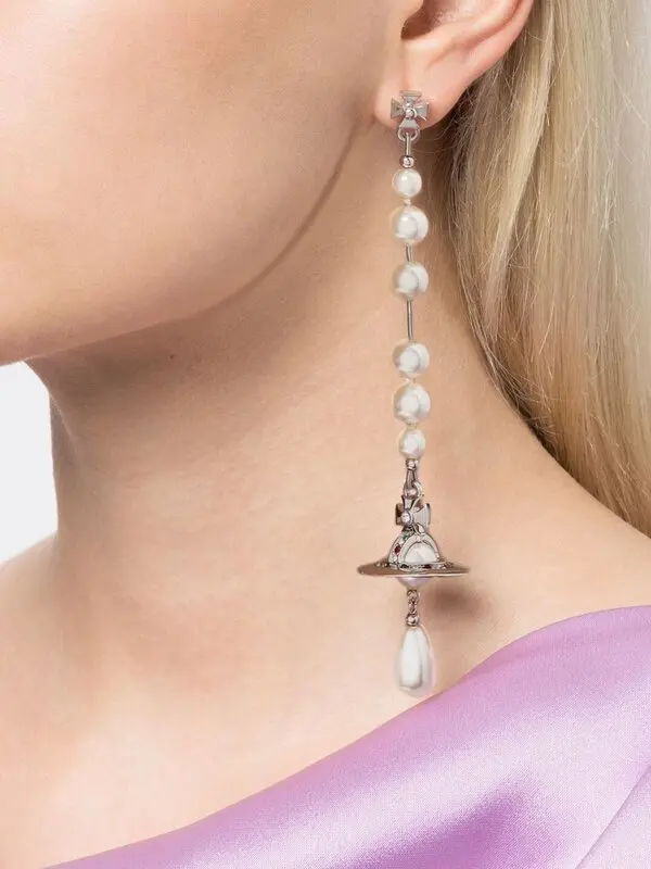 VIVIENNE WESTWOOD Pearl Drop Orb Earrings