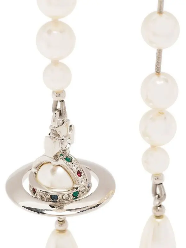 VIVIENNE WESTWOOD Broken Pearl Earrings - White | Editorialist