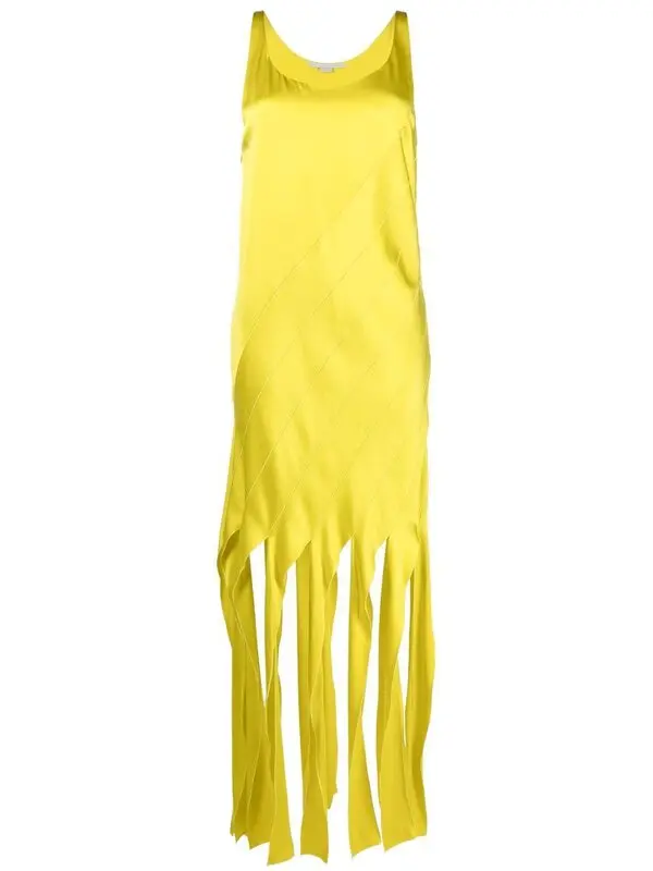 Stella McCartney Fringe-hem Sleeveless Dress