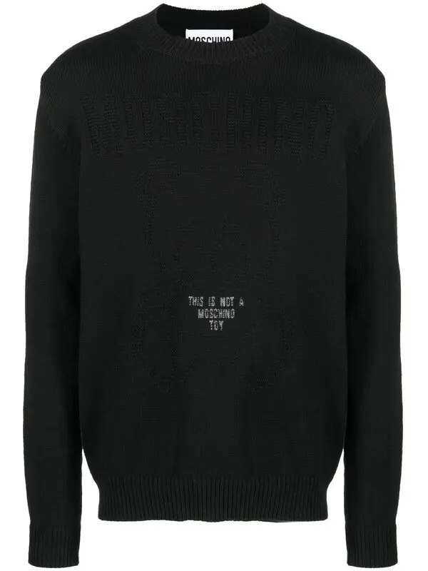 Moschino Slogan-intarsia Sweater