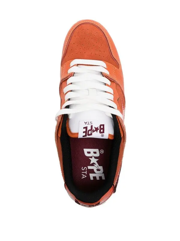 A BATHING APE Sk8 Sta Low-top Sneakers - Orange