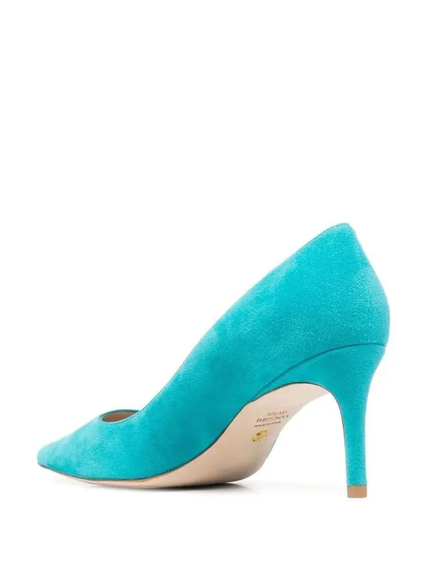 STUART WEITZMAN Pointed 70mm Suede Pumps