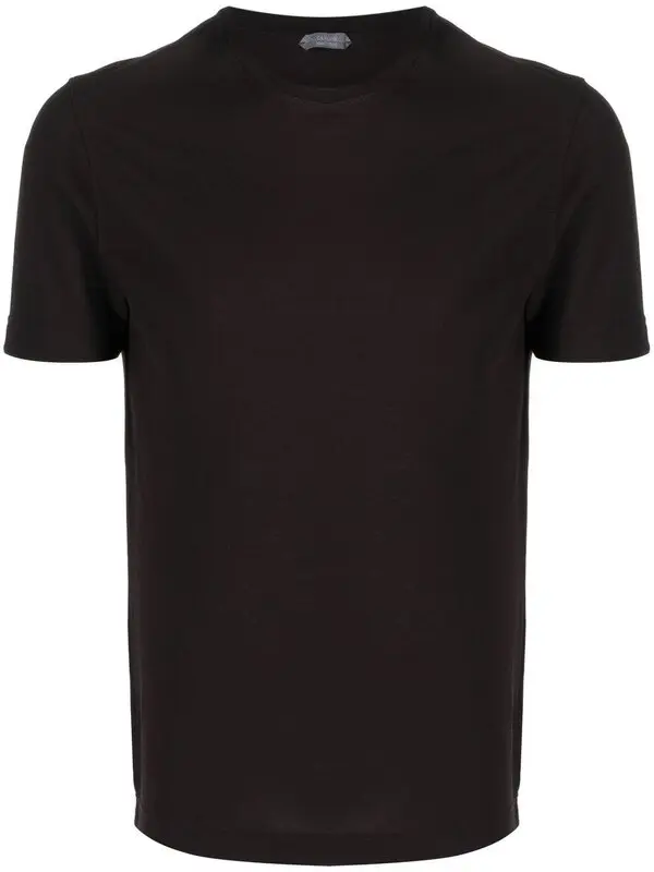 ZANONE Basic Round-neck T-shirt - Brown