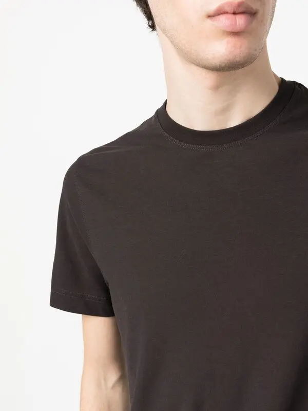 ZANONE Basic Round-neck T-shirt - Brown