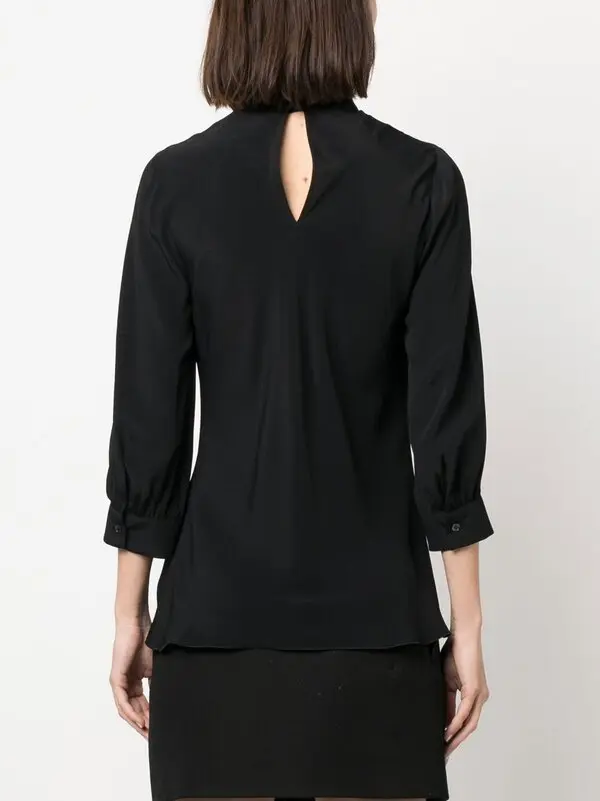 N°21 Ruched Keyhole Neck Blouse