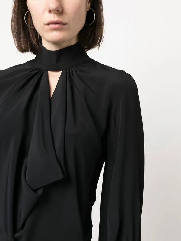 N°21 Ruched Keyhole Neck Blouse