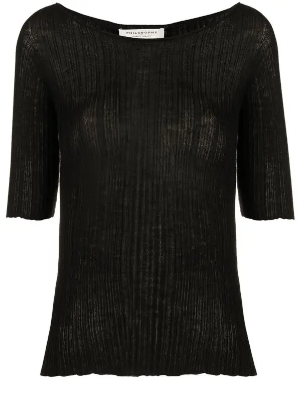 Philosophy Di Lorenzo Serafini Ribbed-knit Top