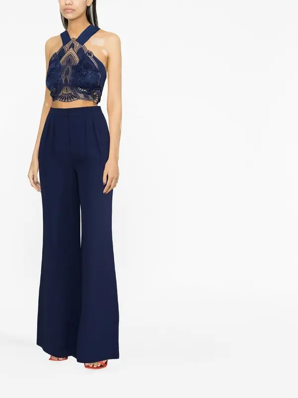 Alberta Ferretti Lace Crop Top