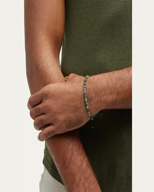 JAN LESLIE Gemstone Beaded Bracelet - Emerald