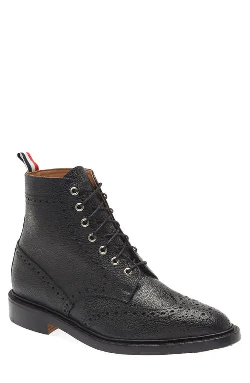 Thom Browne Classic Wingtip Lace-up Boots