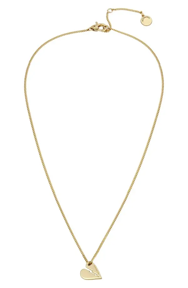 ALLSAINTS Broken Heart Pendant Necklace