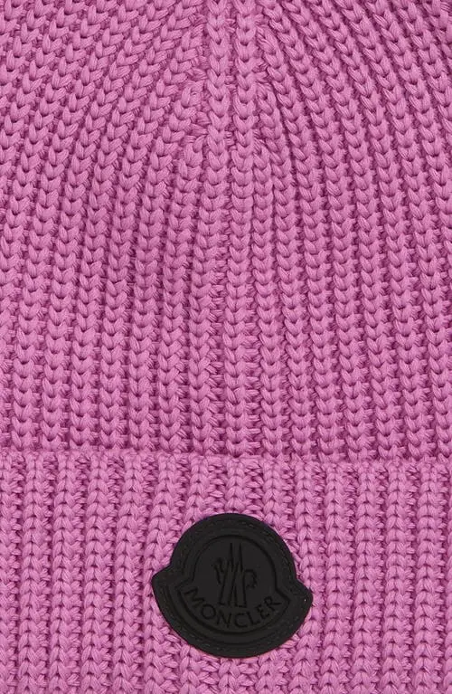 Moncler Ribbed Cotton Beanie