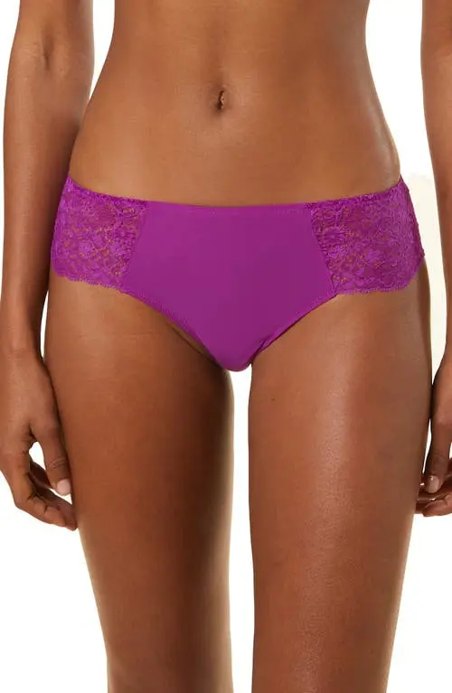 ETAM Mystere Lace Side Hipster Briefs - Purple