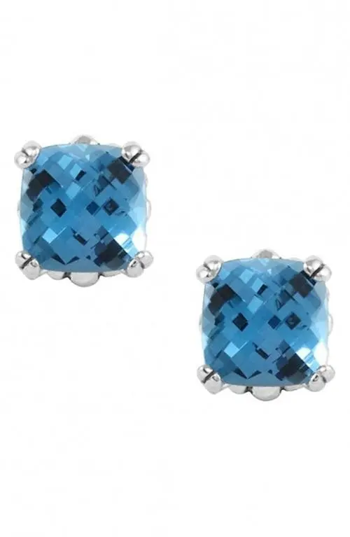 Lagos Rittenhouse Stud Earrings - Silver/blue Topaz