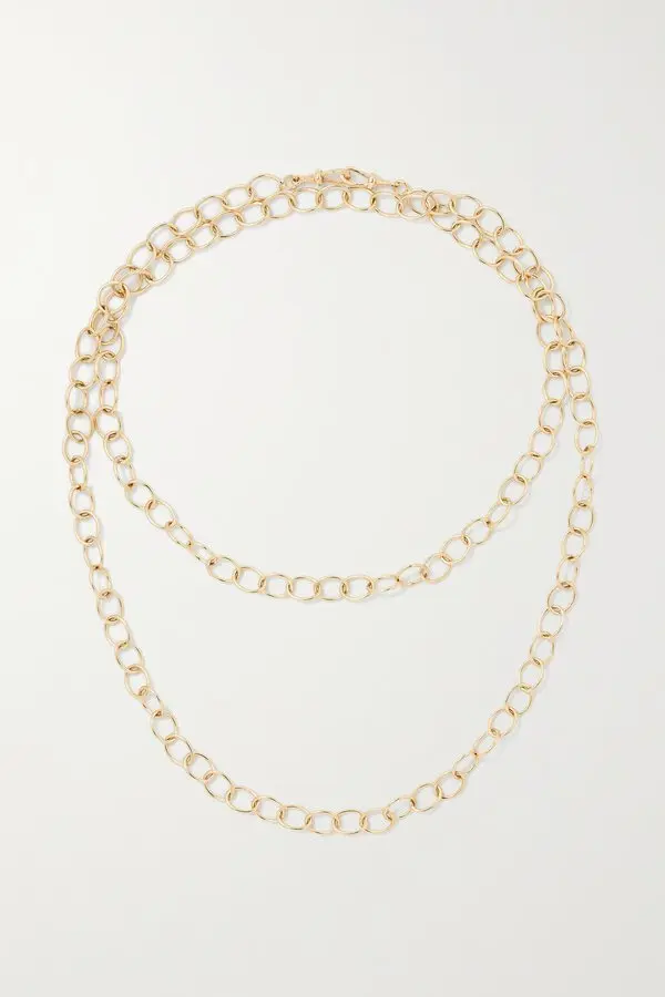 MARIE LICHTENBERG Micro Rosa 14-karat Necklace - Gold
