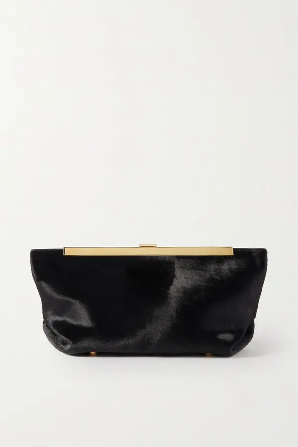 Khaite Aimee Calf Hair Clutch